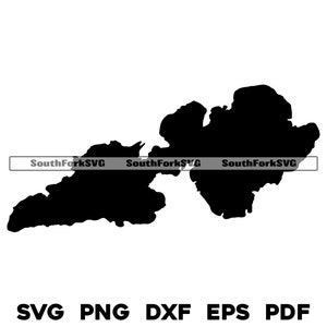 Whitewater Lake Ontario Canada Map Shape Silhouette Svg Png Dxf Pdf Eps ...