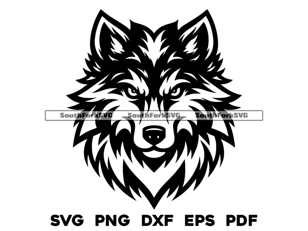 Wolf Head Middle High School Sports Team Mascot Svg Png Dxf Eps Pdf ...