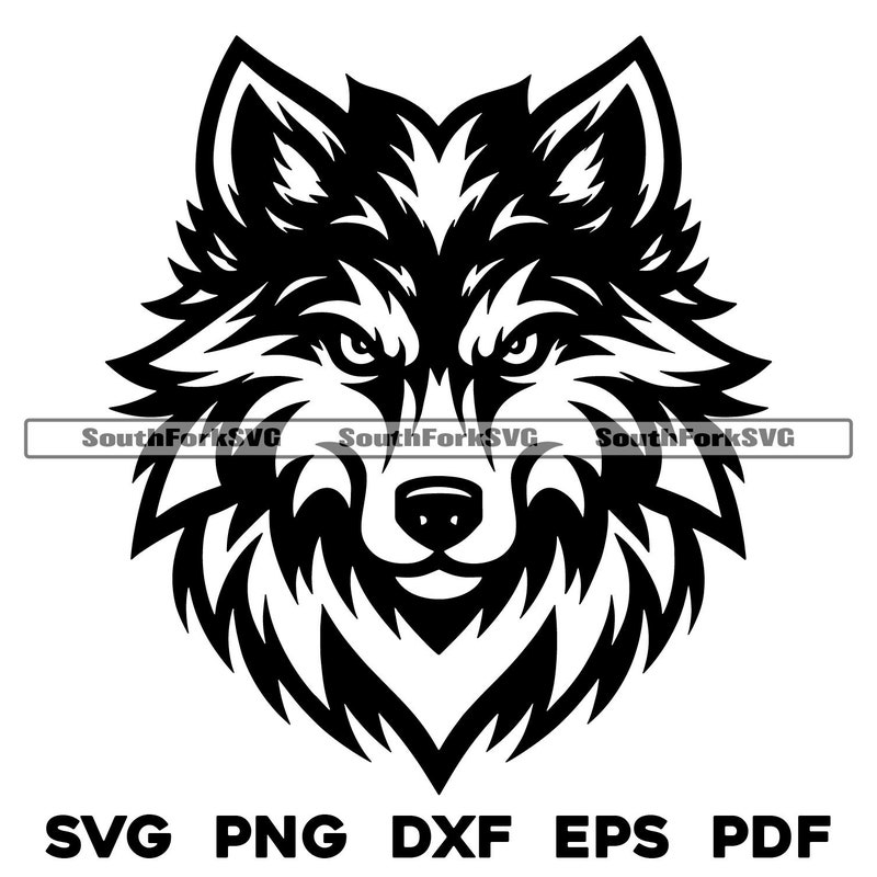 Wolf Head School Logo - Etsy