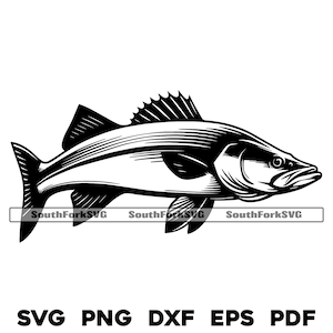 Snook Fish Design Svg Png Dxf Eps Pdf | Laser Engrave Cut Print Files ...