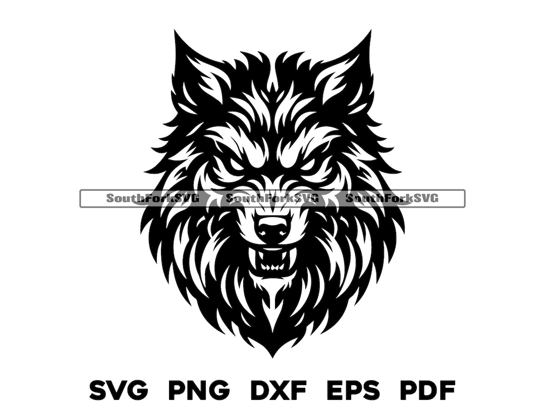 Werewolf Head Svg Png Dxf Eps Pdf | Transparent Vector Graphic Design ...