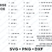 Morse Code Alphabet and Numbers 0-9 SVG PNG DXF Vector Graphic Design ...
