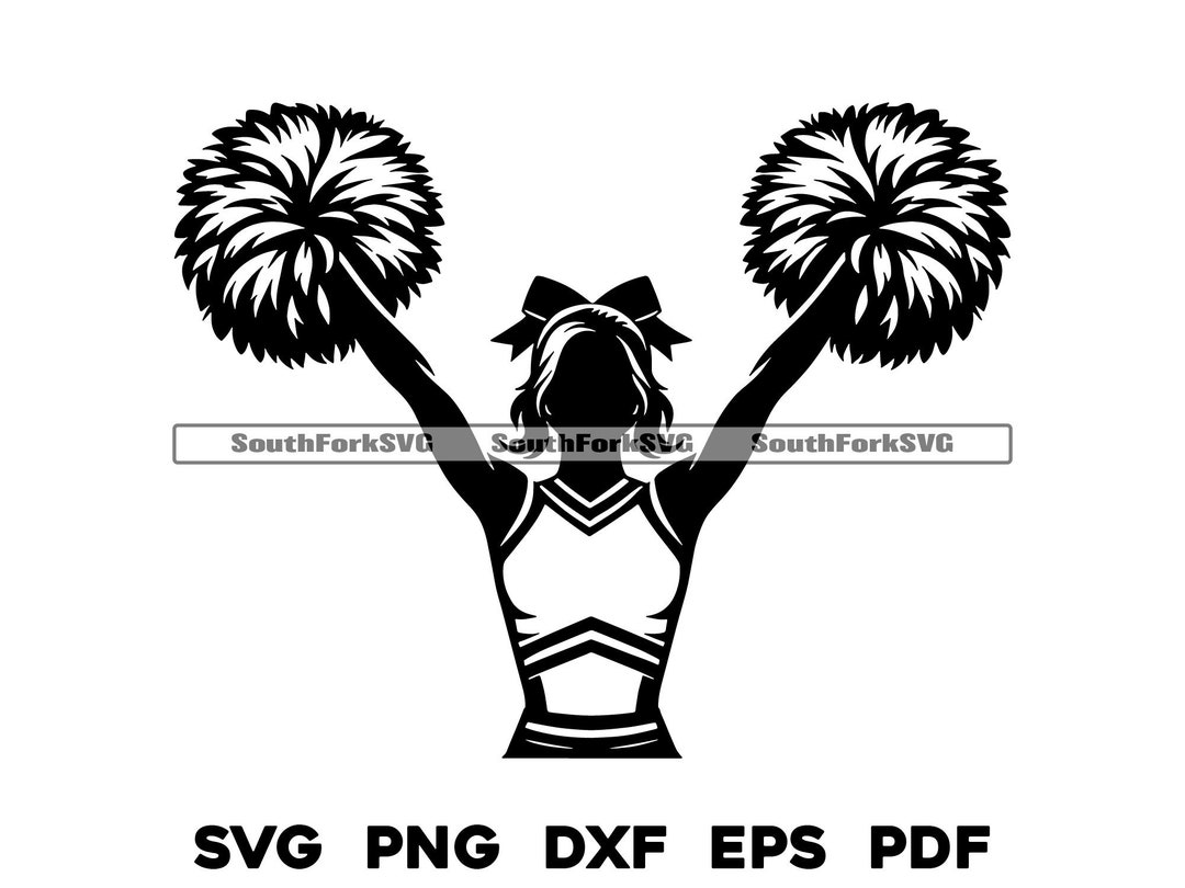 Cheerleader Svg Png Dxf Eps Pdf | Transparent Graphic Design Cut Print ...