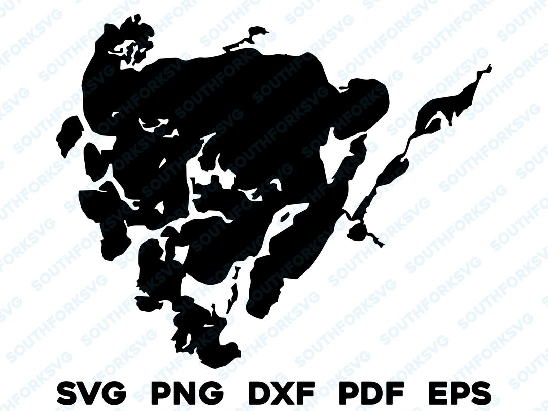 Big Sandy Lake Minnesota Map Shape Silhouette Svg Png Dxf Pdf Eps ...