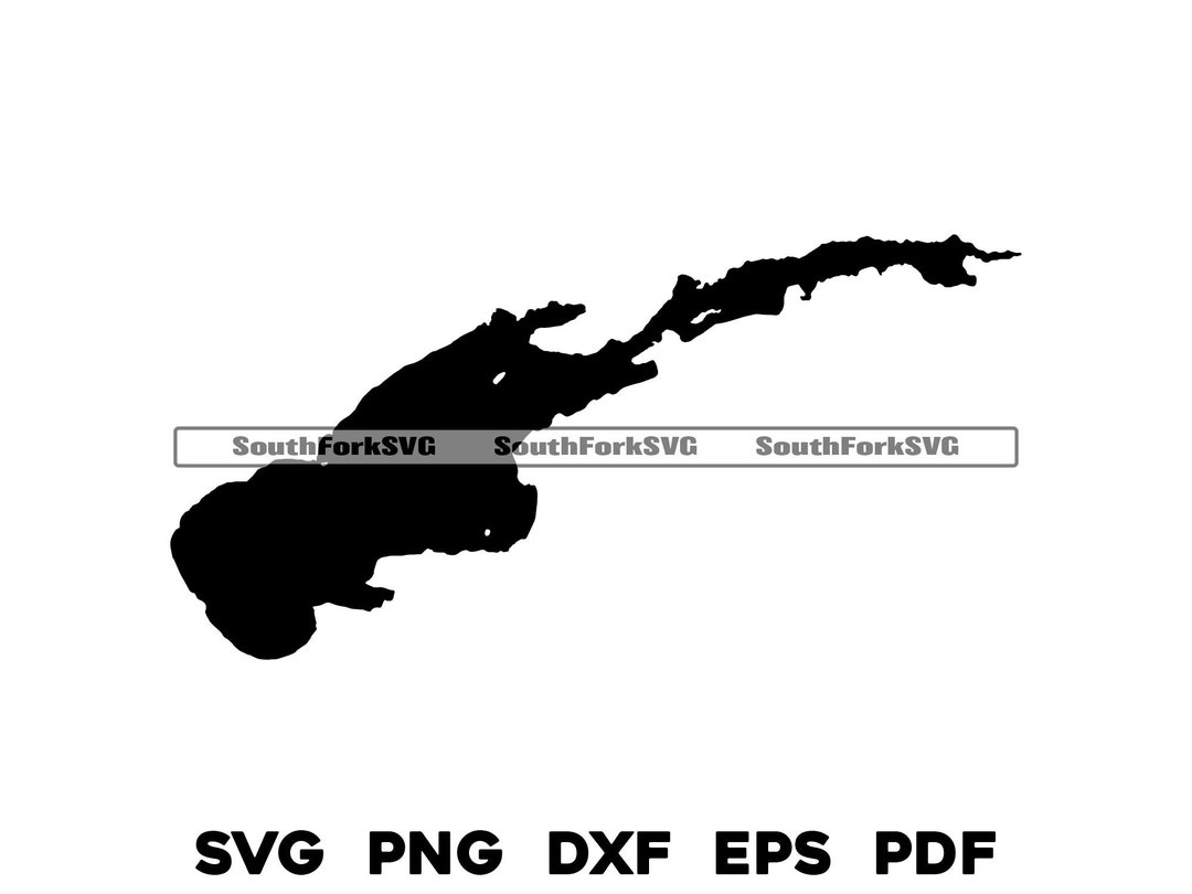 Pagwachuan Lake Ontario Canada Map Shape Silhouette Svg Png Dxf Pdf Eps ...