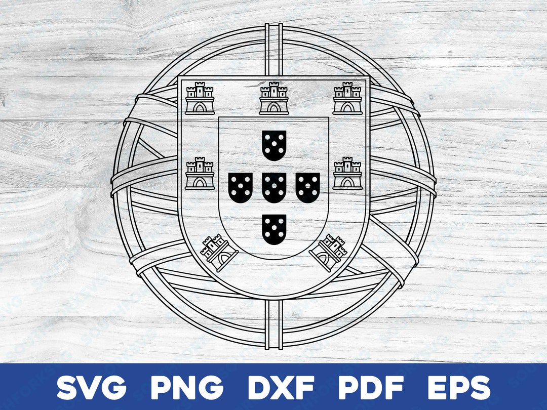 Portugal National Country Flag Crest Svg Png Dxf Pdf Eps Transparent ...
