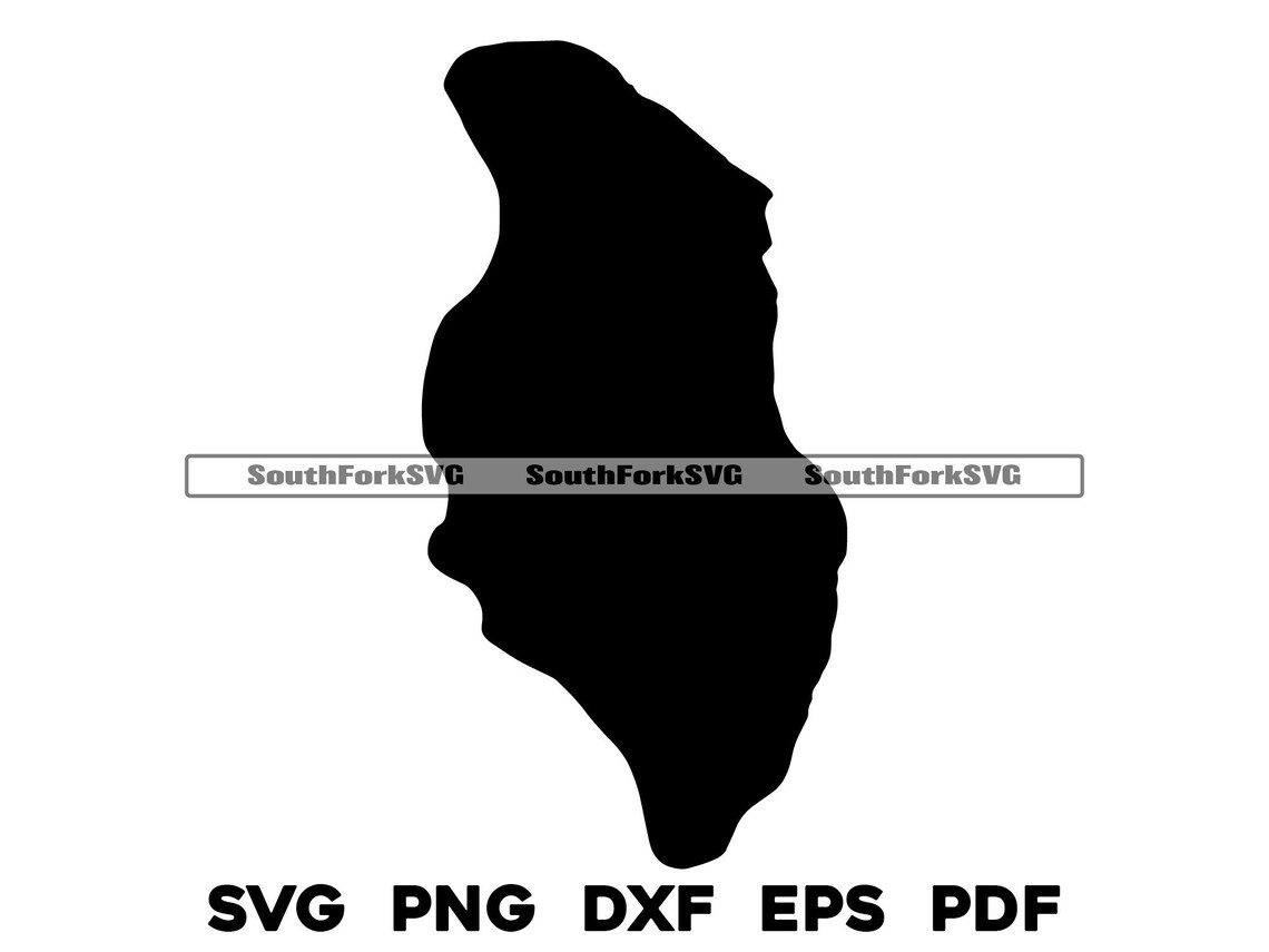 Splithand Lake Minnesota Map Shape Outline Silhouette Svg Png Dxf Pdf ...