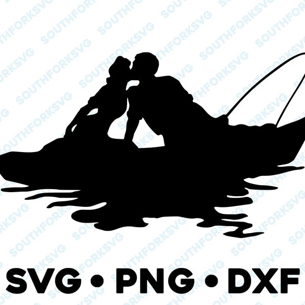 Bride and Groom Fishing Svg - Etsy