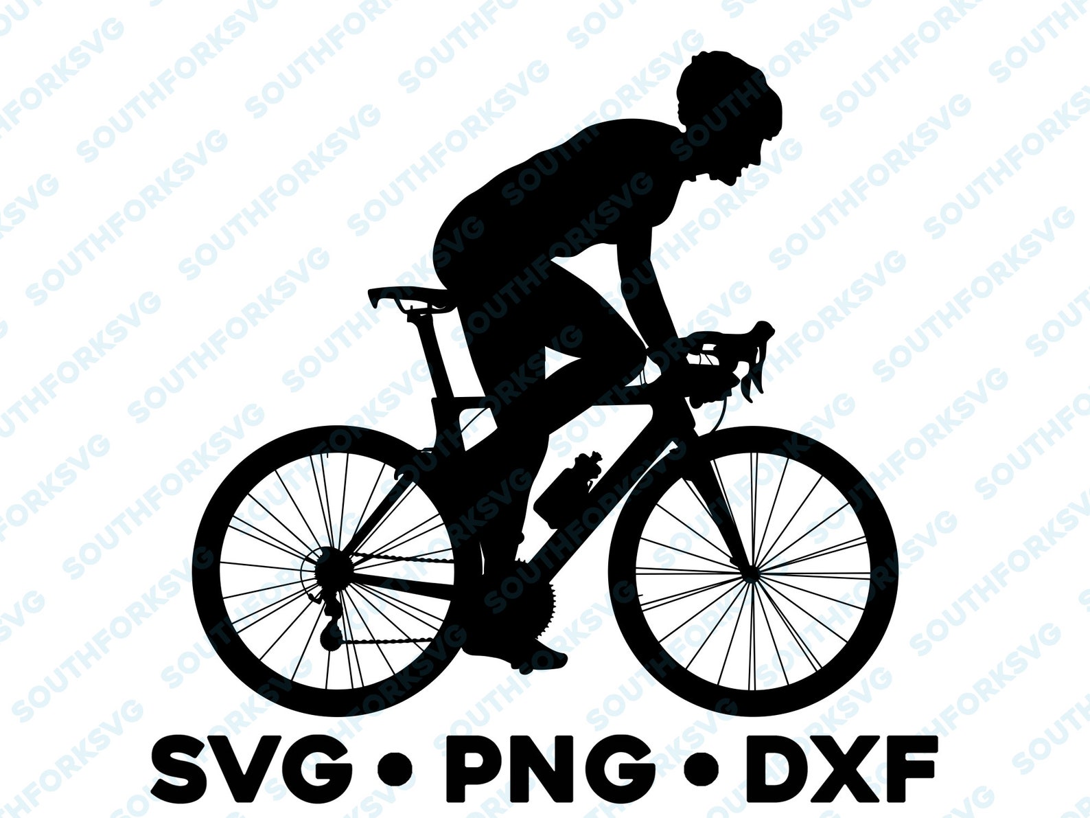 Road Biker Bike Bicycle Biking SVG PNG DXF Vector Graphic Cut - Etsy