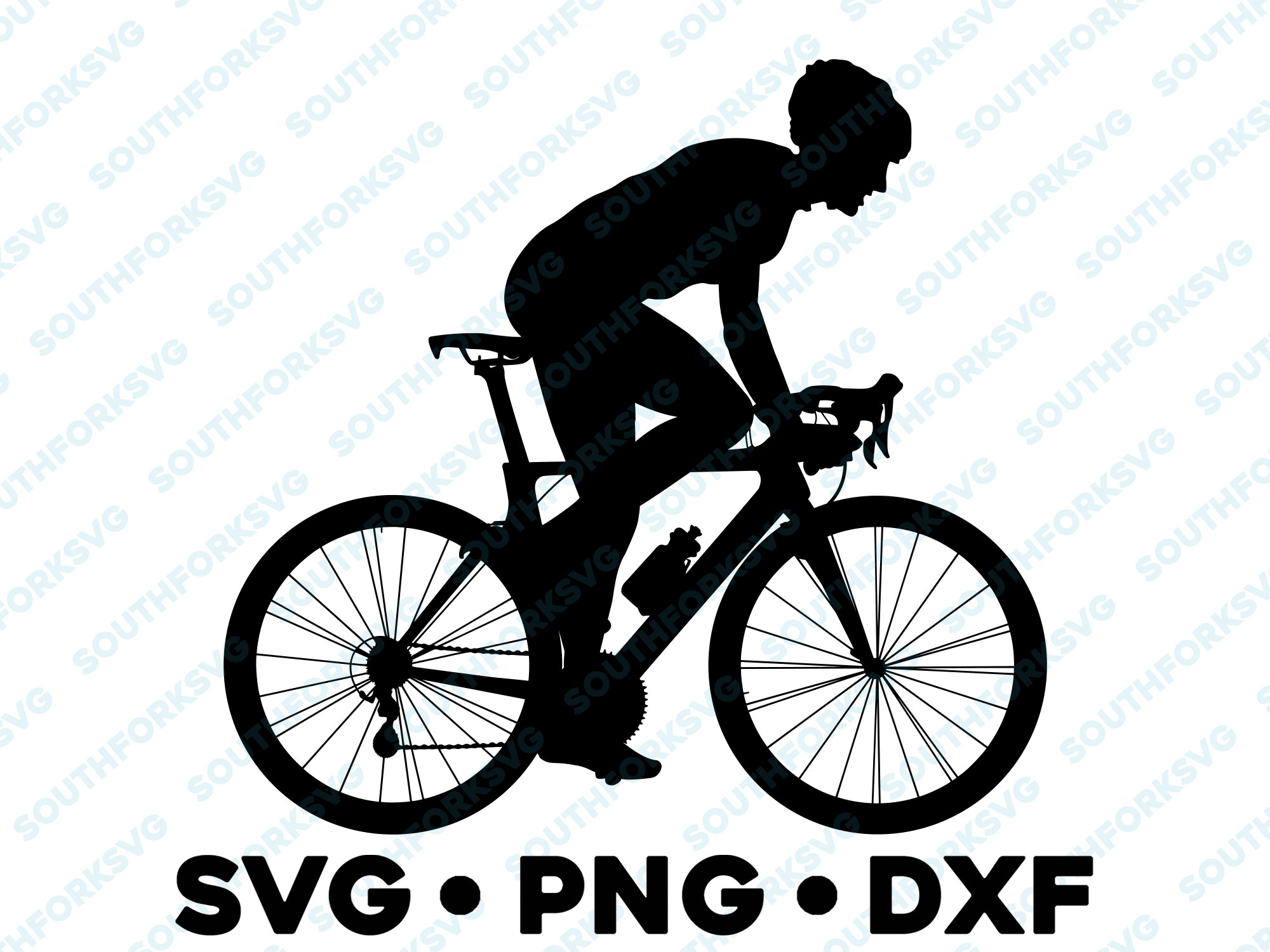 Road Biker Bike Bicycle Biking SVG PNG DXF Vector Graphic Cut - Etsy