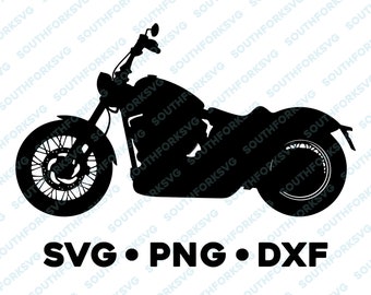 Motorcycle SVG Bundle Silhouette PNG DXF Cut File Design | Etsy Canada