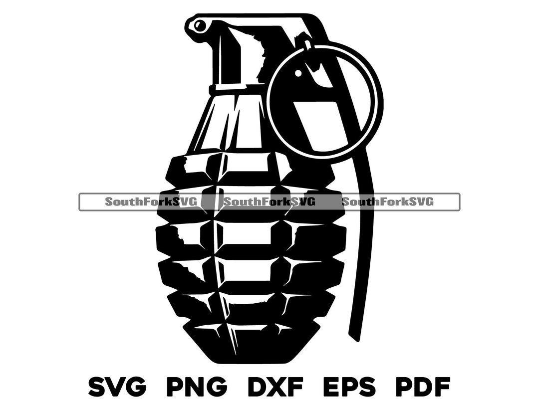 Grenade Design Files Svg Png Dxf Pdf Eps | Transparent Vector Graphic ...