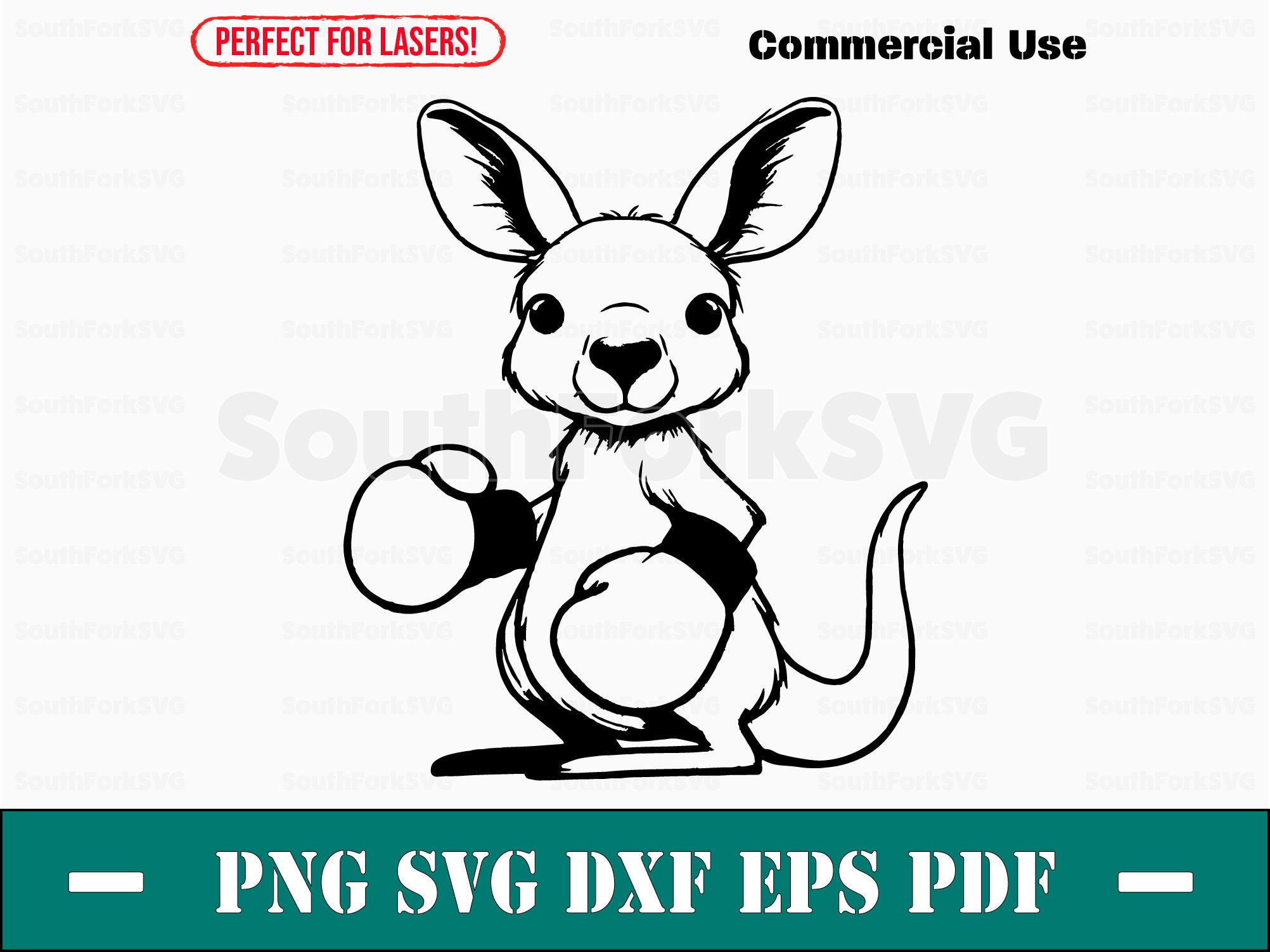 Kangaroo Boxing Gloves Svg Png Dxf Eps Pdf Vector Graphic Cut File ...