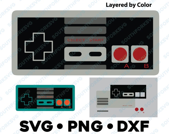 Video Game Console, Video Game Controller, Switch SVG, Layered SVG ...