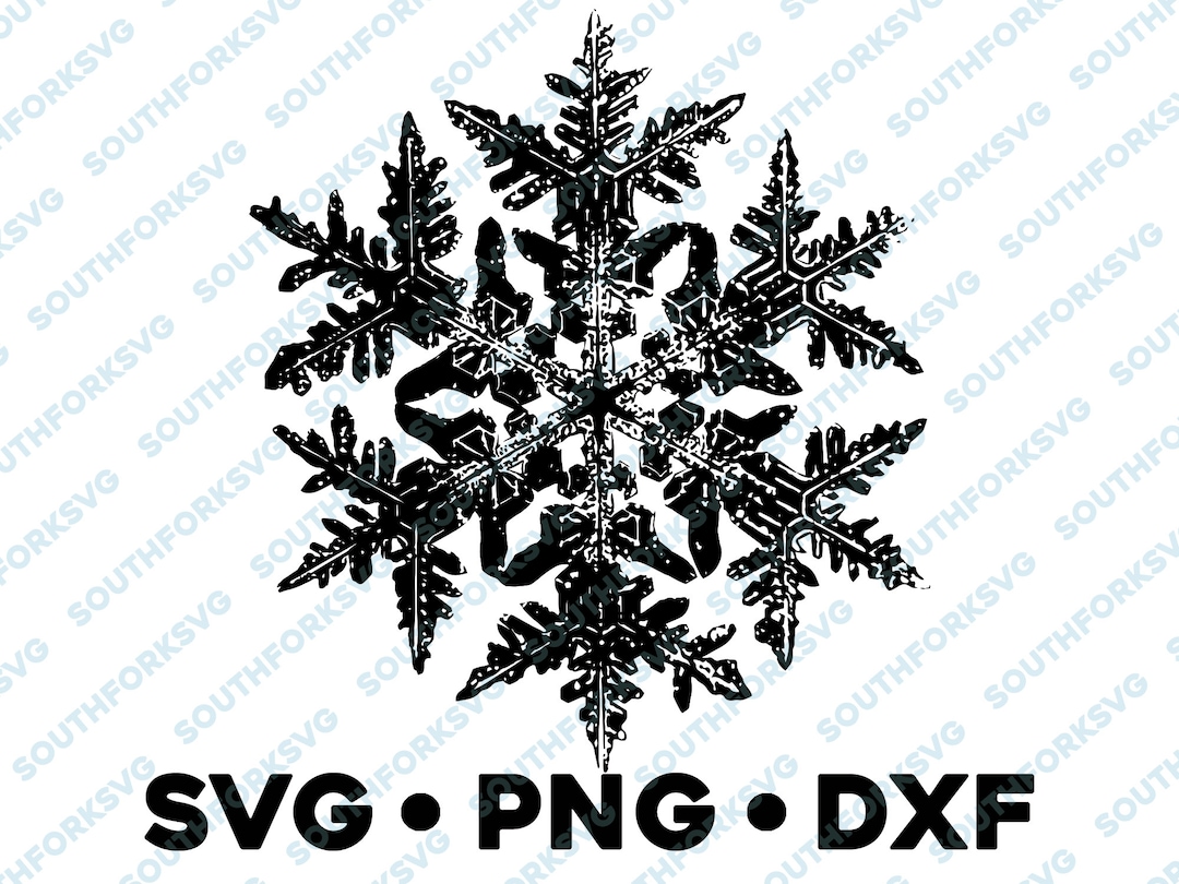 Snowflake Realistic SVG PNG DXF Graphic Vector Transparent Cricut Cameo ...