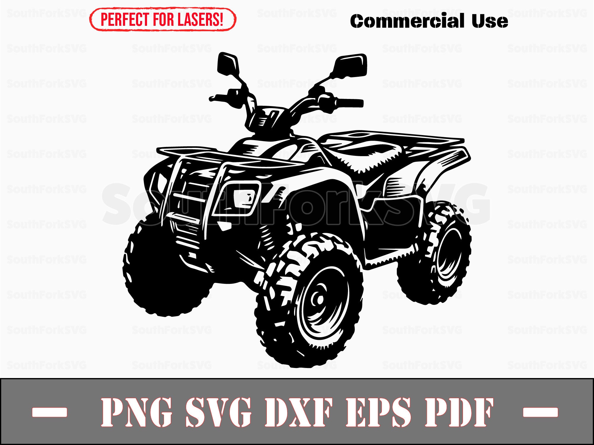 ATV Quad 4 Four Wheeler Svg Png Dxf Eps Pdf | Vector Graphic Design Cut ...