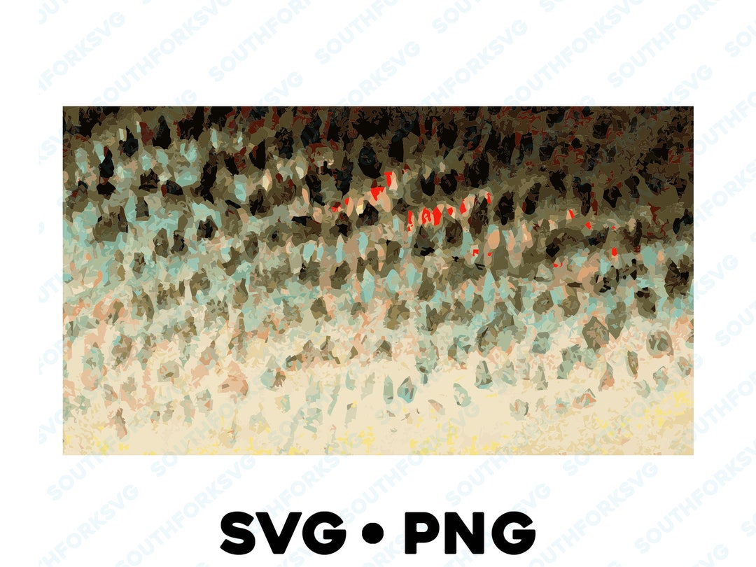 Sea Trout Skin Pattern Spotted Speckled Weakfish SVG PNG DXF Vector ...