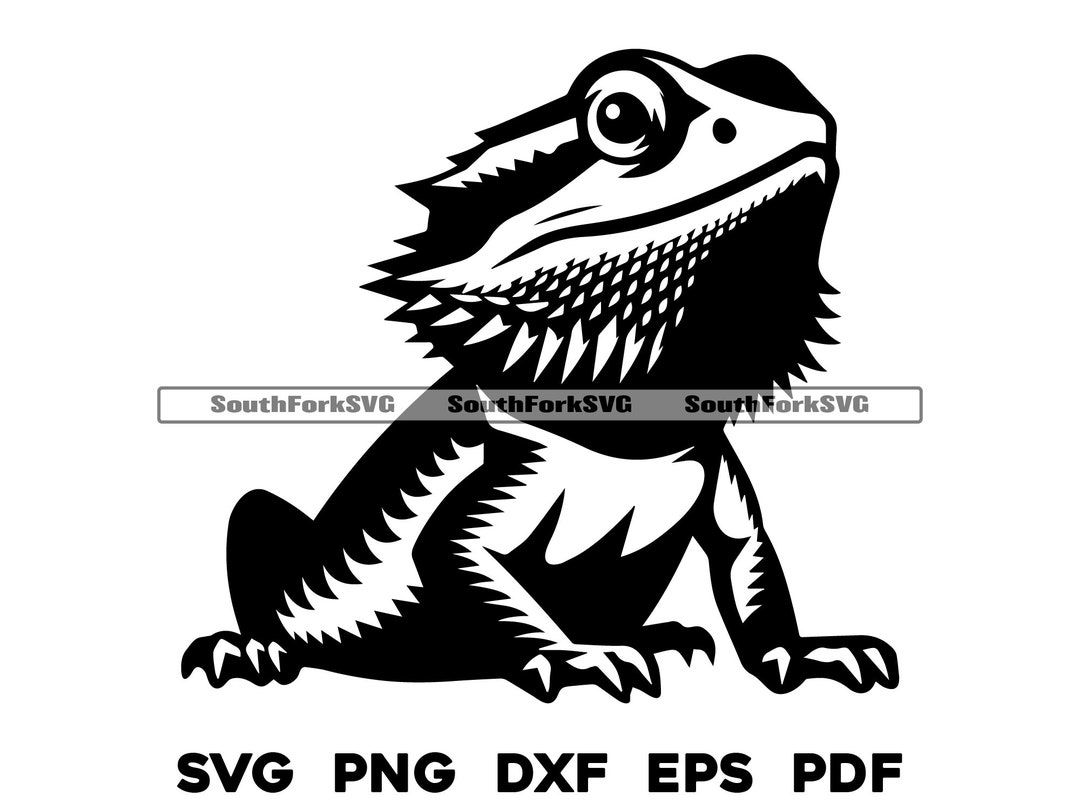 Bearded Dragon Design | Svg Png Dxf Eps Pdf | Vector Graphic Cut File ...