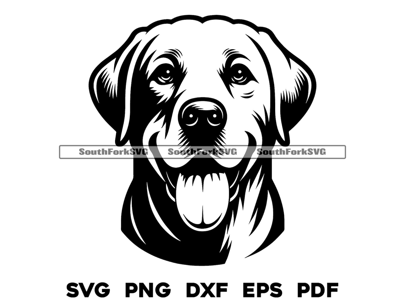 Labrador Retriever Dog Head Design 3 Svg Png Dxf Eps Pdf | Vector ...