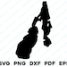 Boone Lake Tennessee Map Shape Silhouette Svg Png Dxf Pdf Eps Vector ...