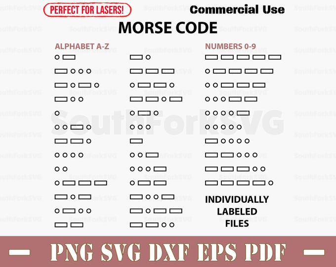 Morse Code Svg, Morse Code Clipart, Morse Code Png, Morse Code Dxf Logo ...