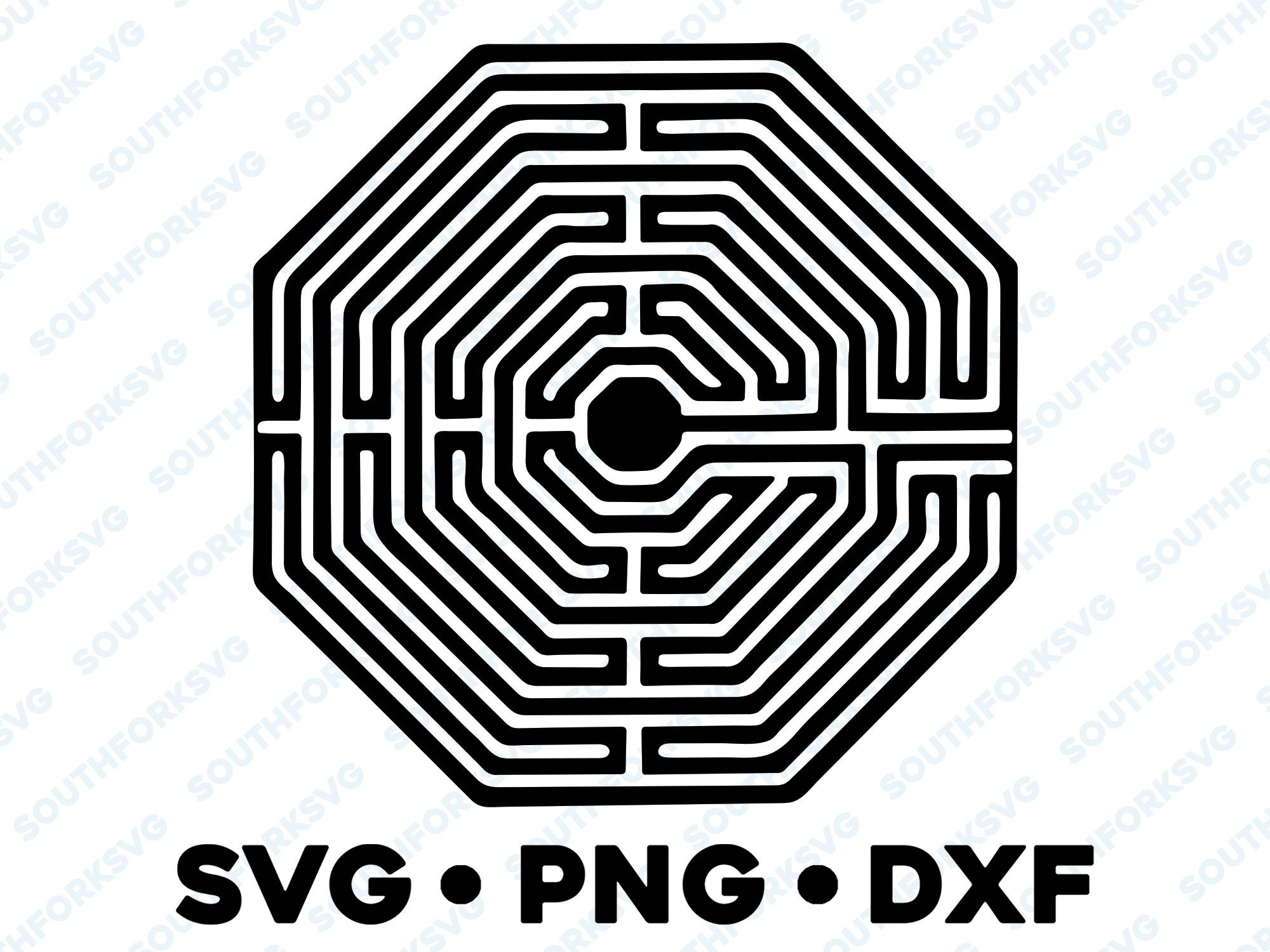 Octagonal Maze Labyrinth SVG PNG DXF Puzzle Symbol Games - Etsy Canada