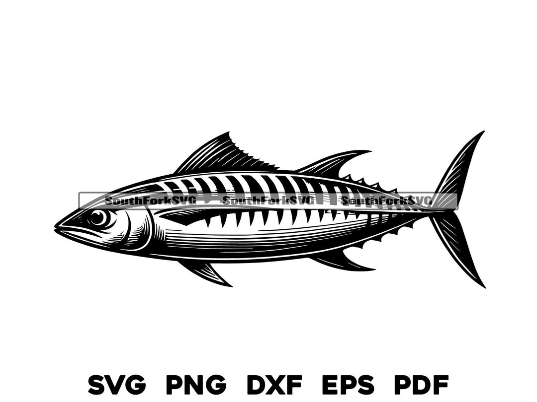 Mackerel Design | Svg Png Dxf Eps Pdf | Transparent Vector Graphic ...