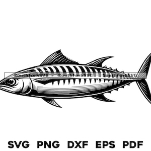 Mackerel Design | Svg Png Dxf Eps Pdf | Transparent Vector Graphic ...