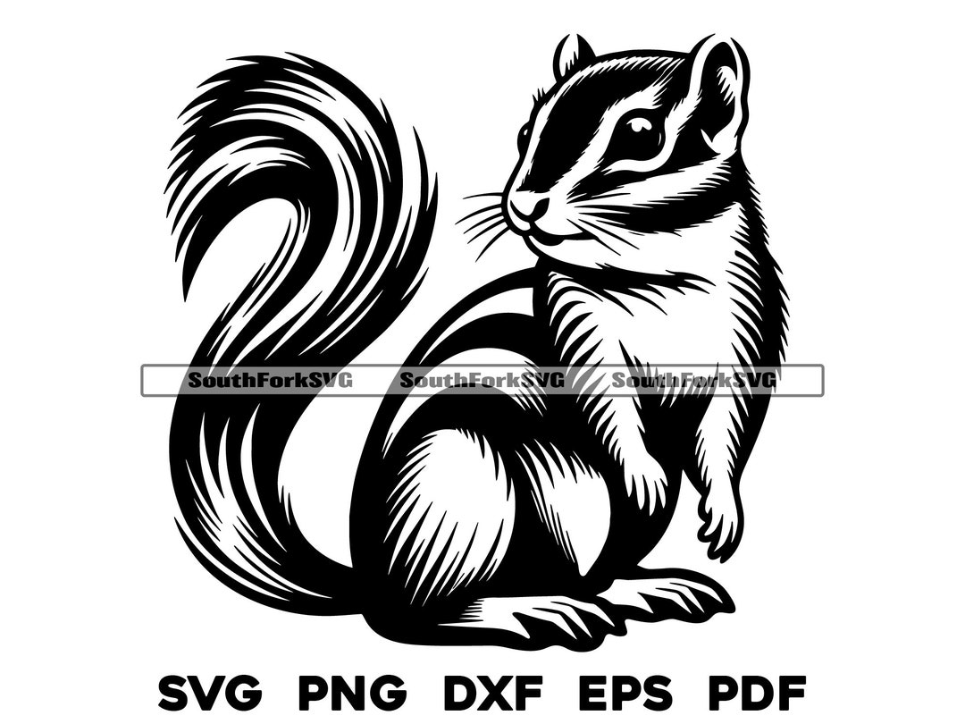 Chipmunk Design Files Svg Png Dxf Eps Pdf | Vector Graphic Design Cut ...