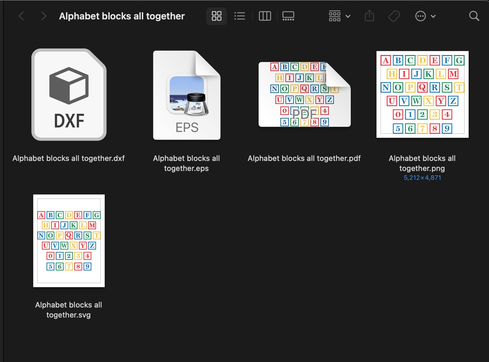 Alphabet Blocks Svg Png Dxf Eps Pdf Bundle | Baby Letter Blocks A-Z 0-9 ...