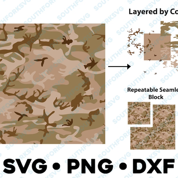 Camo Svg - Etsy