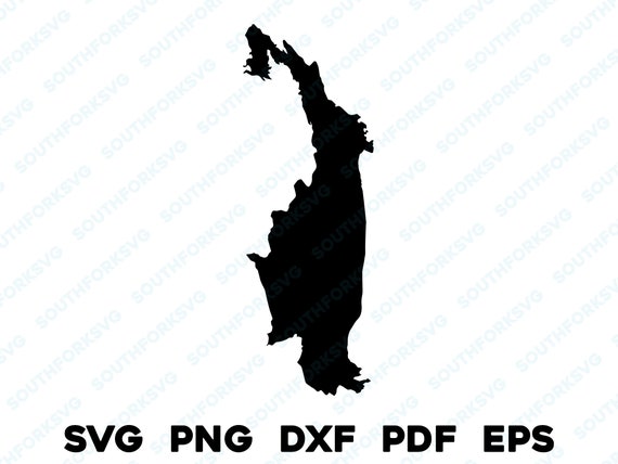 Shoodic Lake Maine Map Shape Silhouette Outline Svg Png Dxf - Etsy