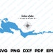 Cherokee Reservoir Lake Tennessee Map Shape Silhouette Svg Png Dxf Pdf ...