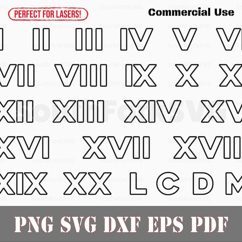 Roman Numerals Art - Etsy