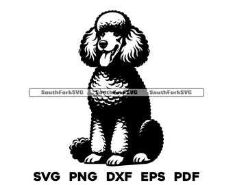 Poodle Design Digital Download SVG & PNG File - Etsy