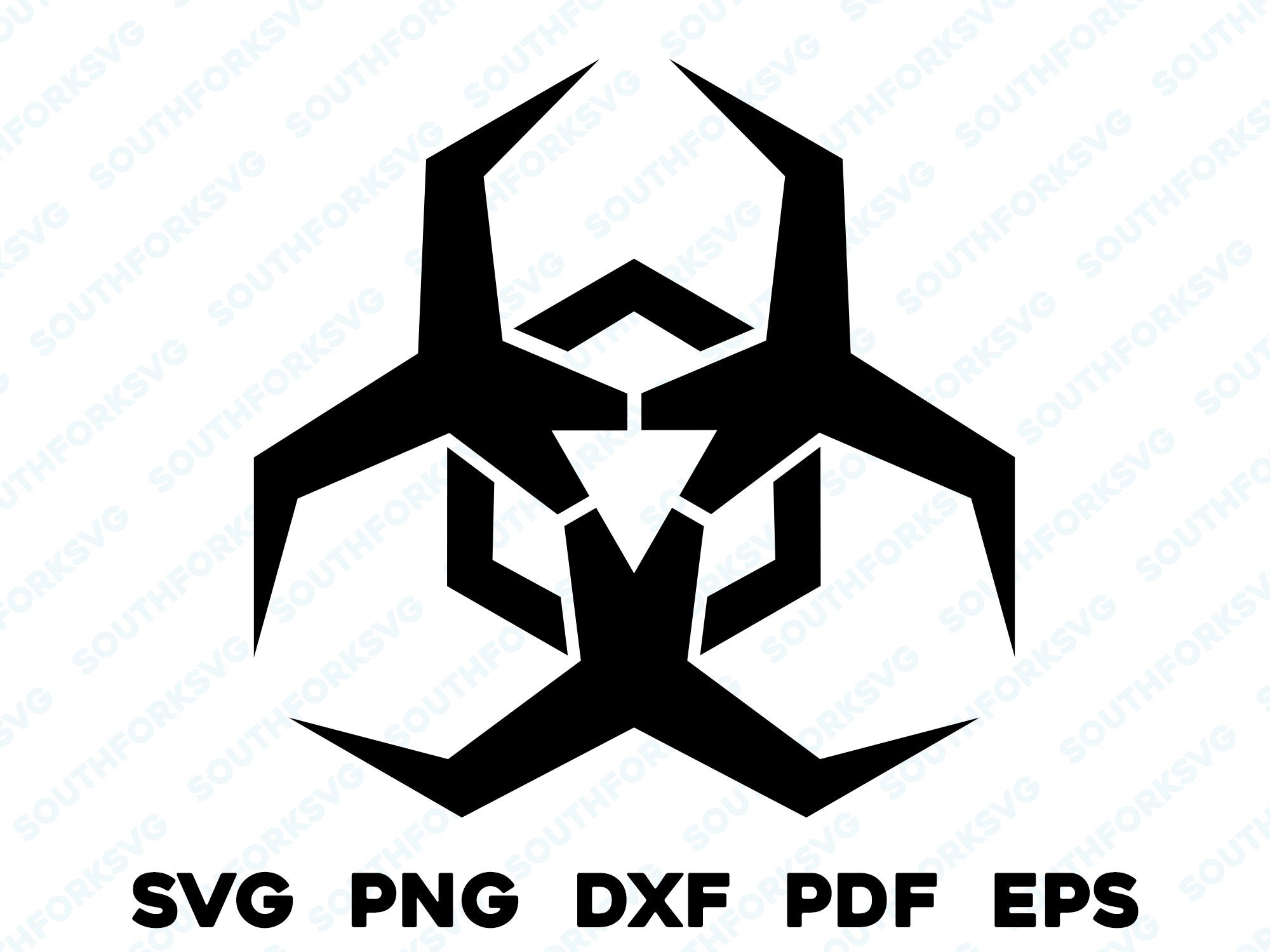Biohazard Symbol svg png dxf eps pdf Vektor transparente Gefahr Gefahr ...