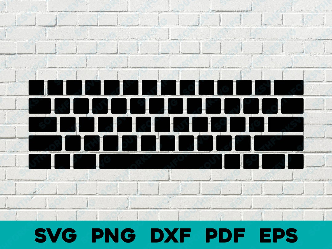 Computer Keyboard Svg Png Dxf Pdf Eps Cut File Vector Graphic ...