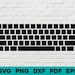 Computer Keyboard Svg Png Dxf Pdf Eps Cut File Vector Graphic ...