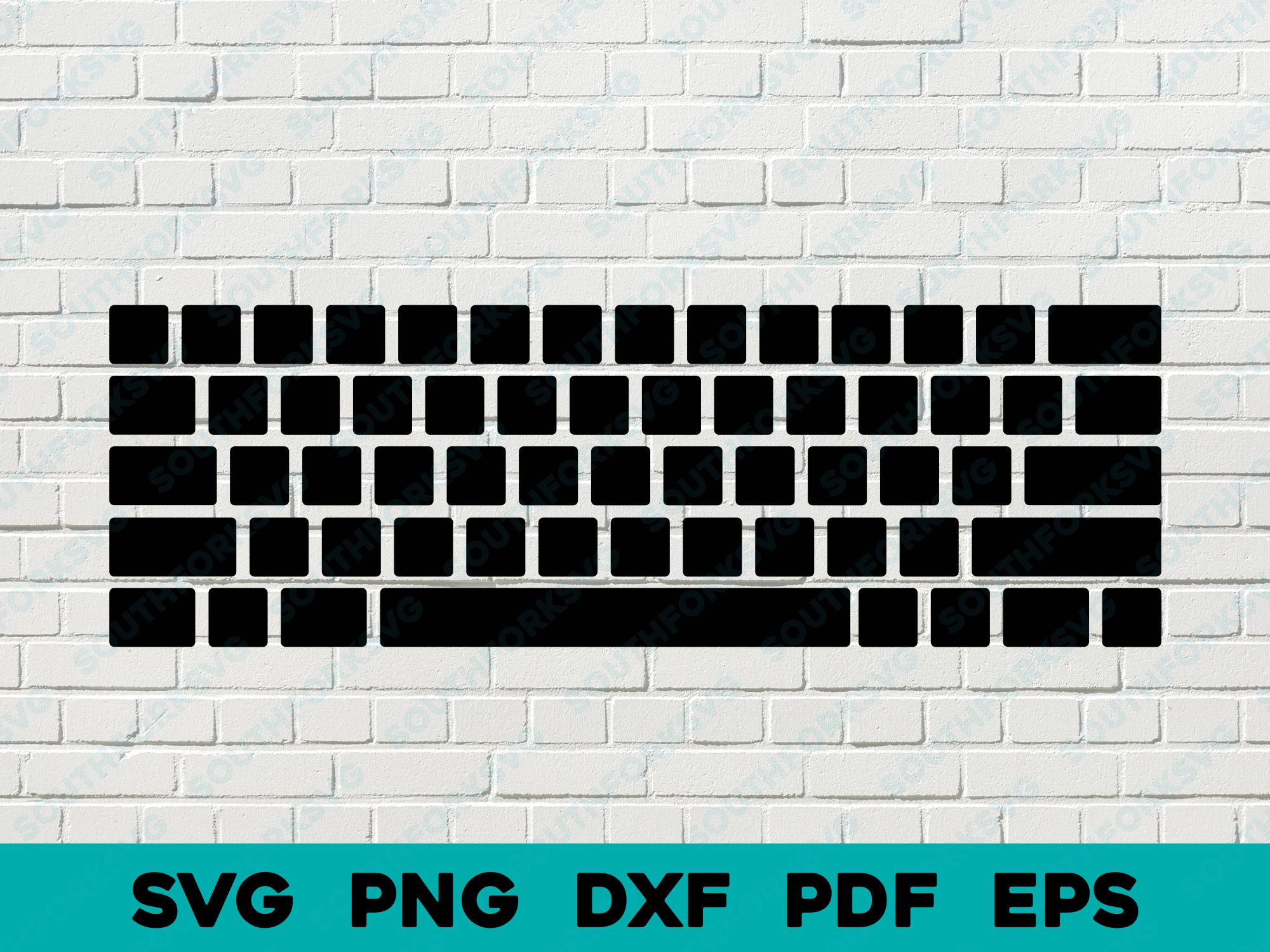 Computer Keyboard Svg Png Dxf Pdf Eps Cut File Vector Graphic ...