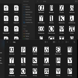 Greek Letters Alphabet Solid SVG PNG DXF Bundle, Greek Svg, Greek Font ...