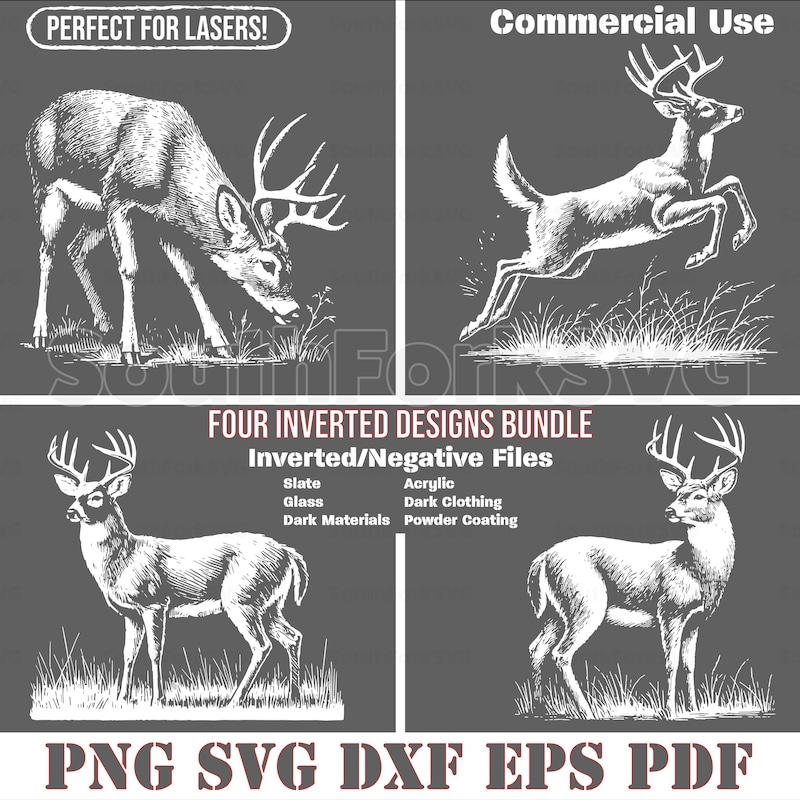 Svg Deer Lamp - Etsy