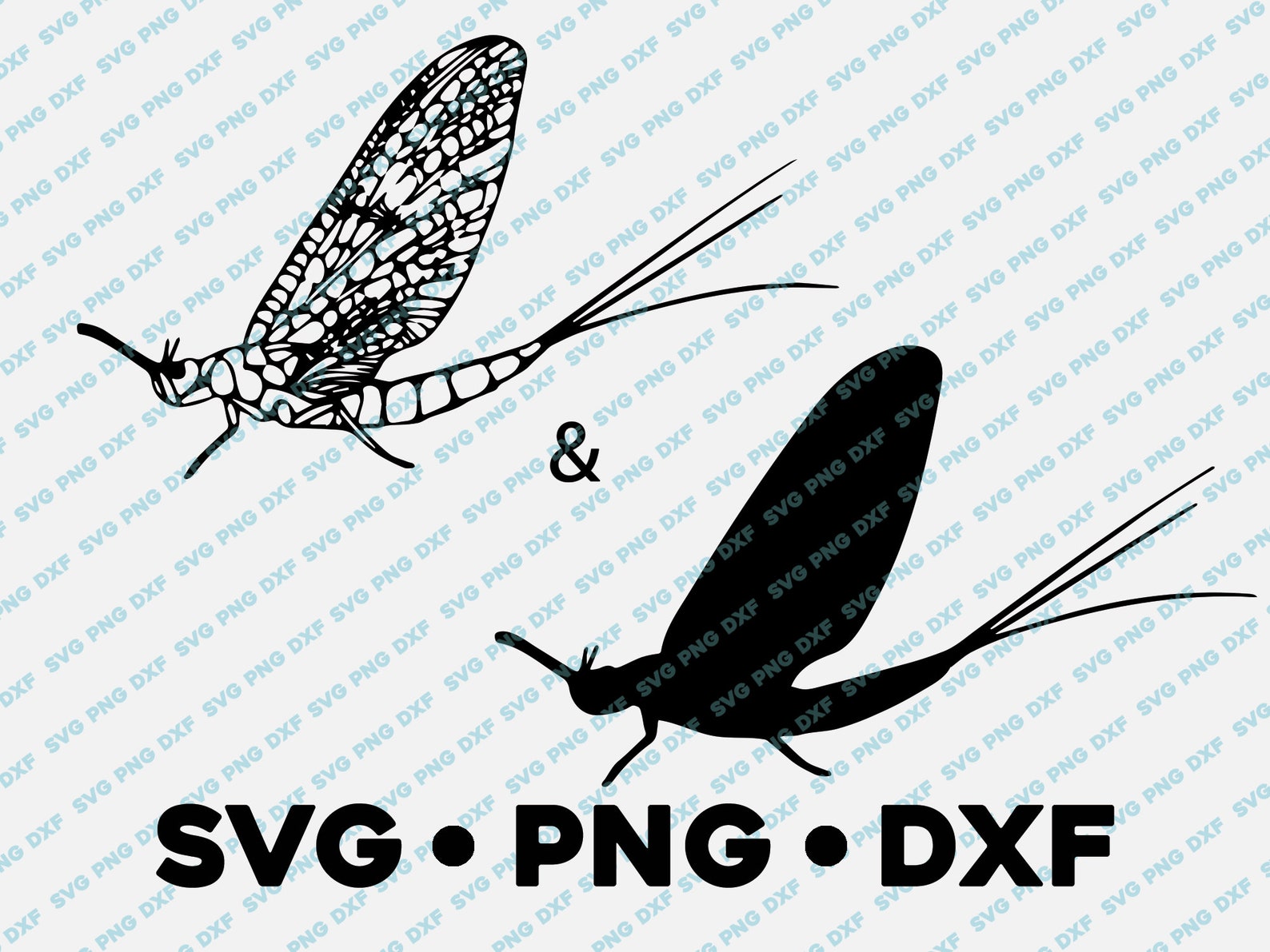 Mayfly SVG PNG DXF Vector Transparent Cricut Cameo Silhouette - Etsy UK
