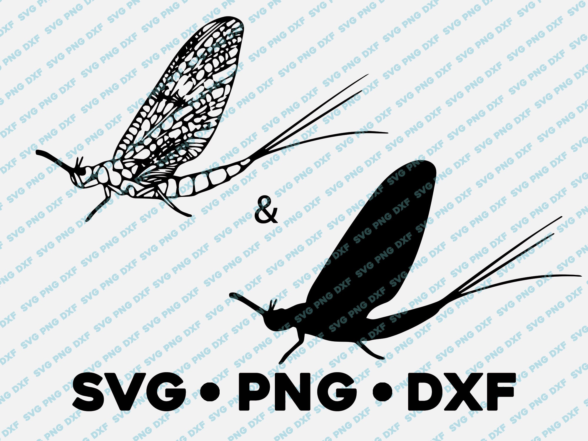 Mayfly SVG PNG DXF Vector Transparent Cricut Cameo Silhouette - Etsy UK