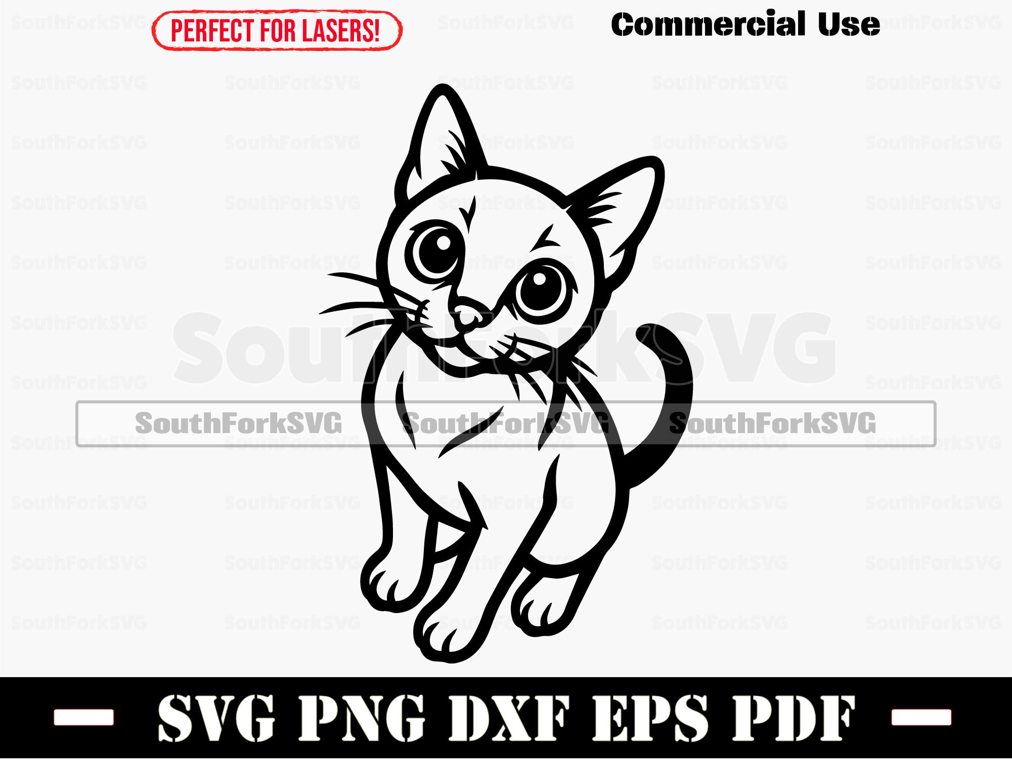 Singapura Cat Begging Svg Png Dxf Eps Pdf | Vector Graphic Cut Print ...