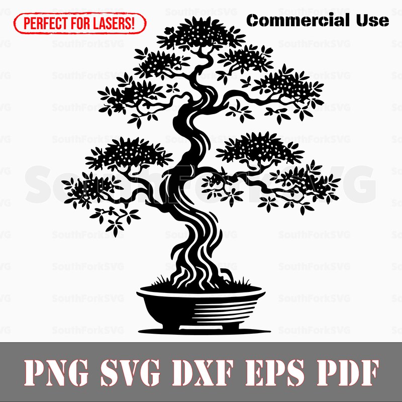 Bonsai Tree Pattern - Etsy