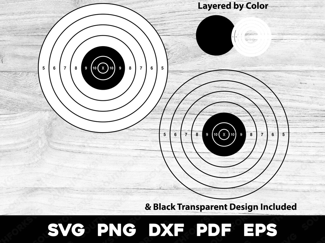 Target Design Layered & Transparent | Svg Png Dxf Eps Pdf | Vector ...