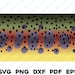 Golden Trout Skin Pattern Svg Png Dxf Eps Pdf Rainbow Brook Brown Trout ...