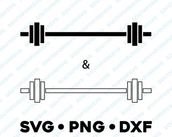 Fitness Dumbbell Dxf | Etsy