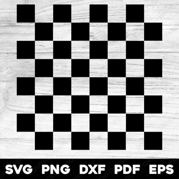 Black & White Checkered Pattern - Etsy