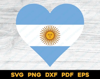 Argentina Flag Heart Digital Art PNG, Patriotic Argentine Love Design ...